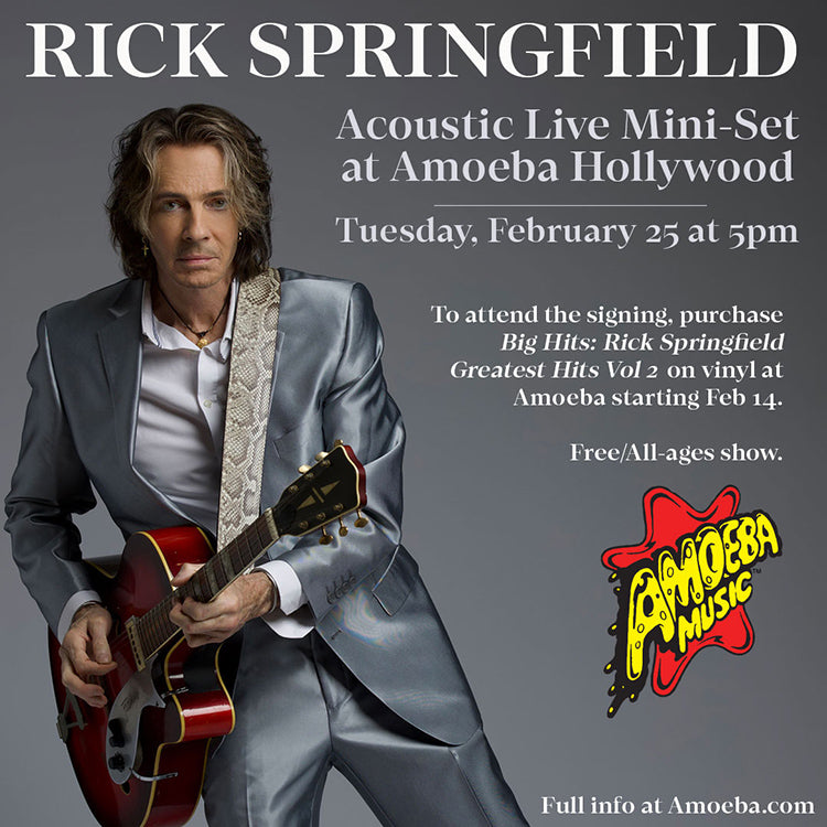 Rick to Appear at Amoeba Records Hollywood Feb 25! – Rick Springfield's ...